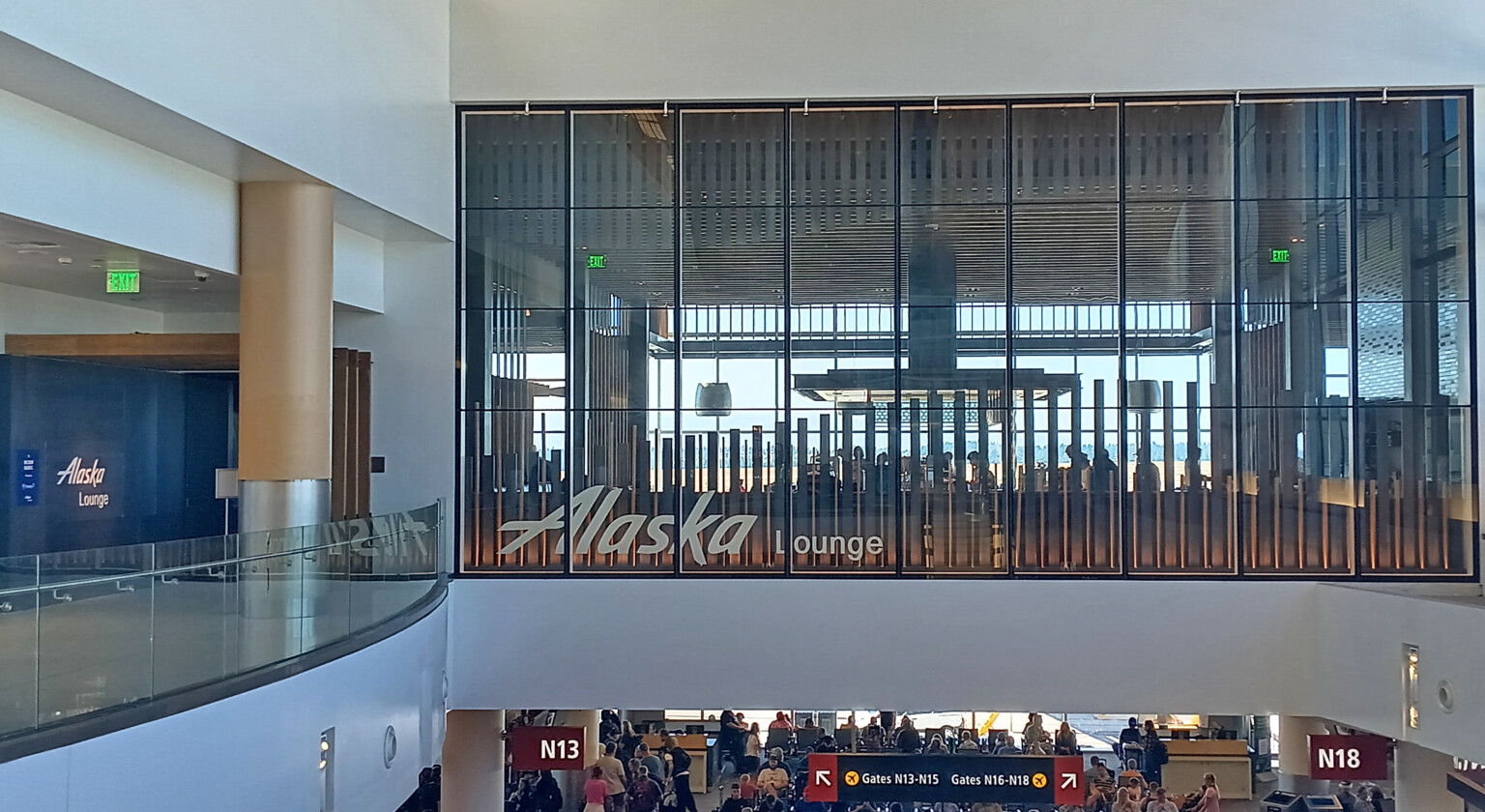 Seattle Alaska Airlines Lounge - Concourse N - No Work All Travel